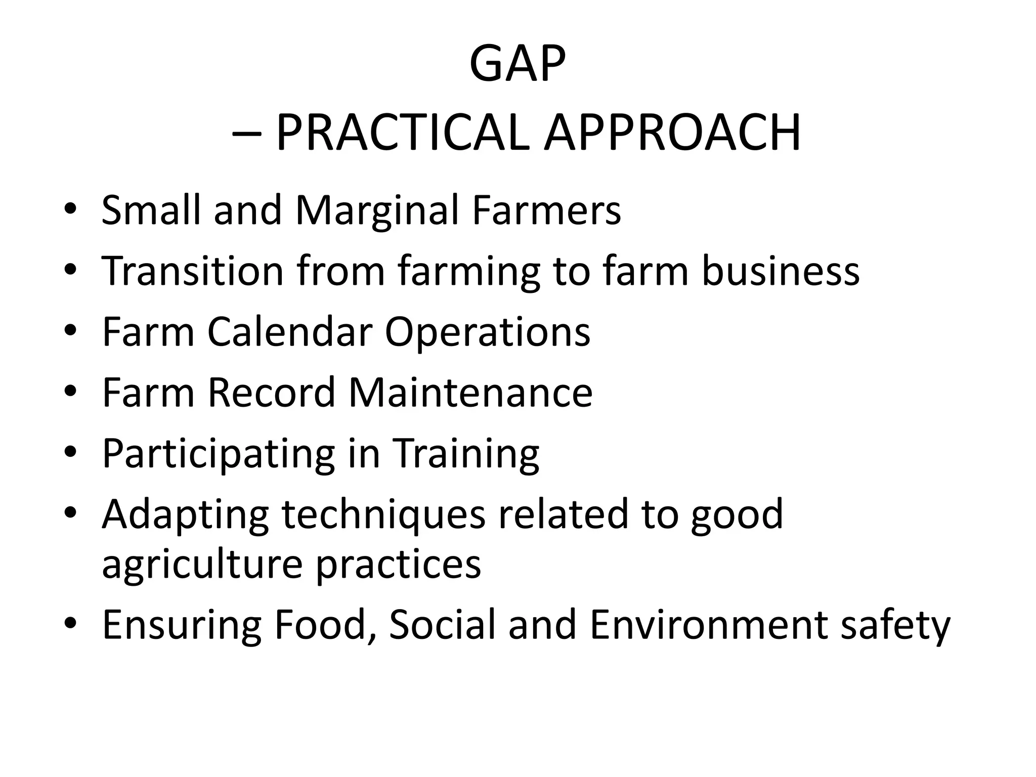 WHAT ARE GOOD AGRICULTURE PRACTICES? | PPTX