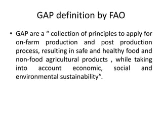 WHAT ARE GOOD AGRICULTURE PRACTICES? | PPTX