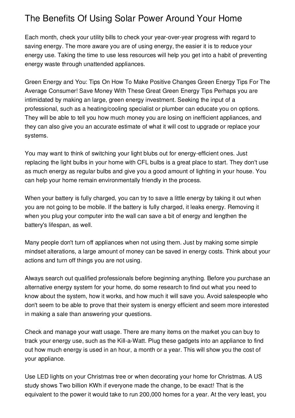 The Benefits Of Using Solar Power Around Your Home the-benefits-of-using-solar-power-around-your-home