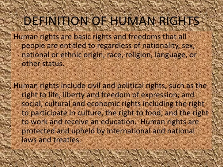 What Are Human Rights