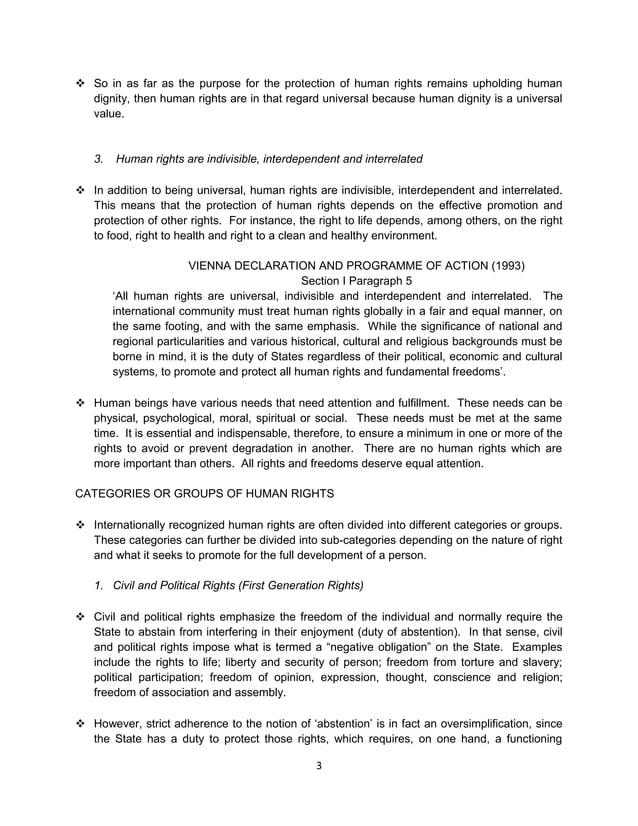 What are human rights | DOC