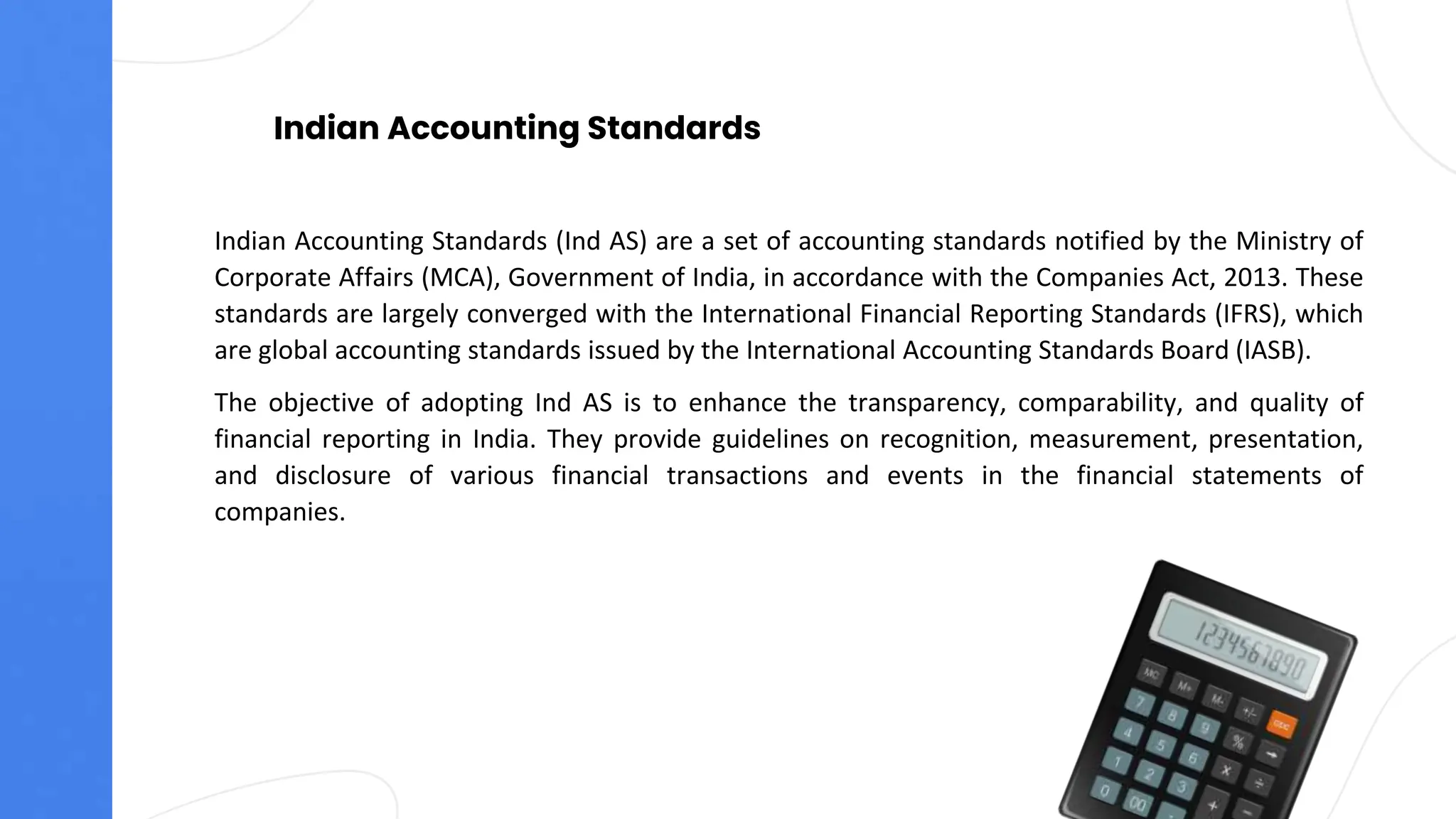 What Are Indian Accounting Standards ... | PPT