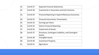 What Are Indian Accounting Standards ... | PPT