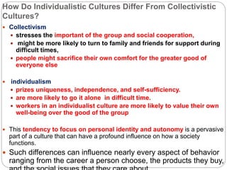Individualistic Cultures | PPTX