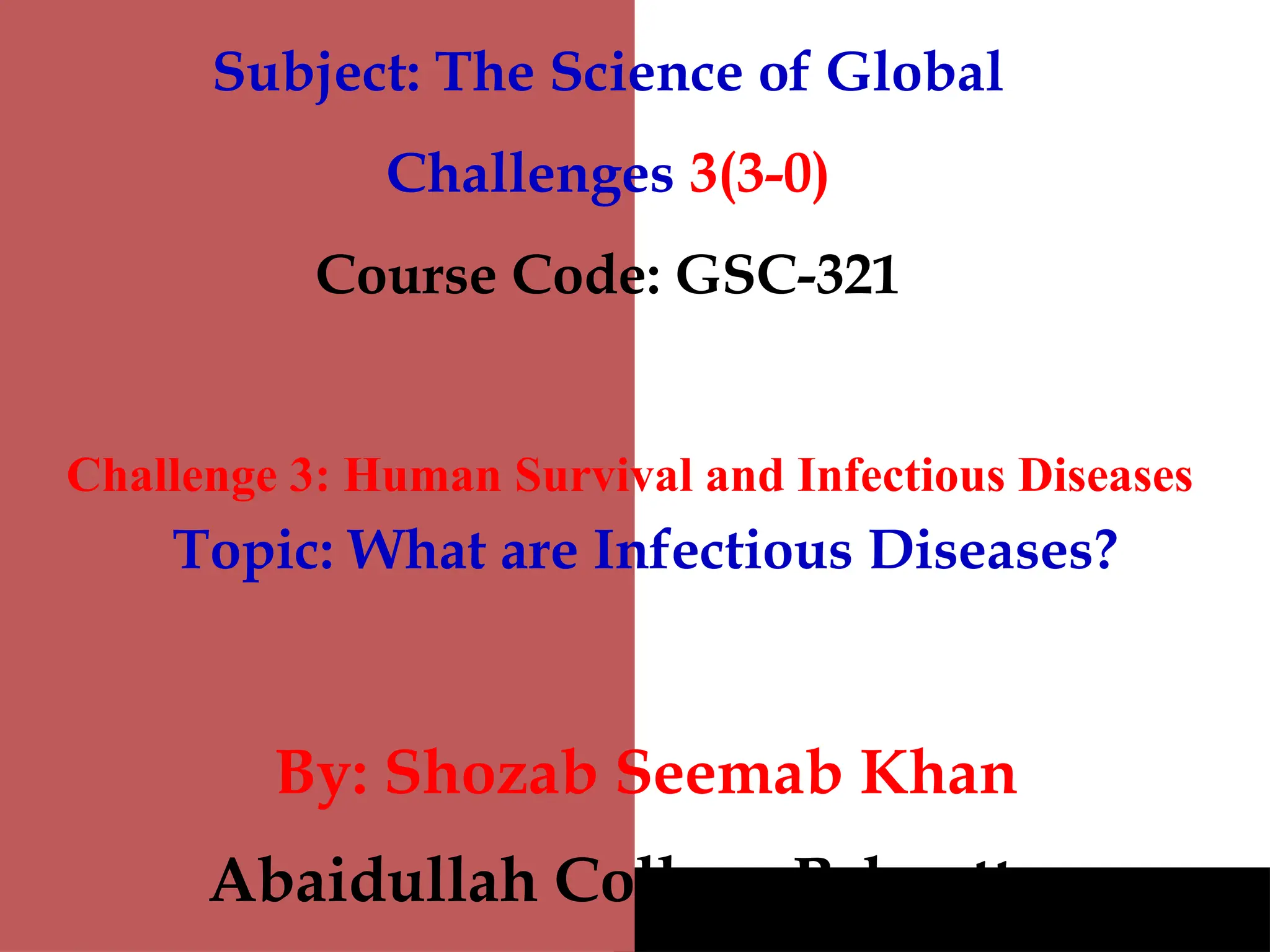 What are Infectious Diseases and Its Types | PPTX