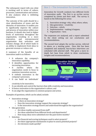 What are innovation audits | PDF