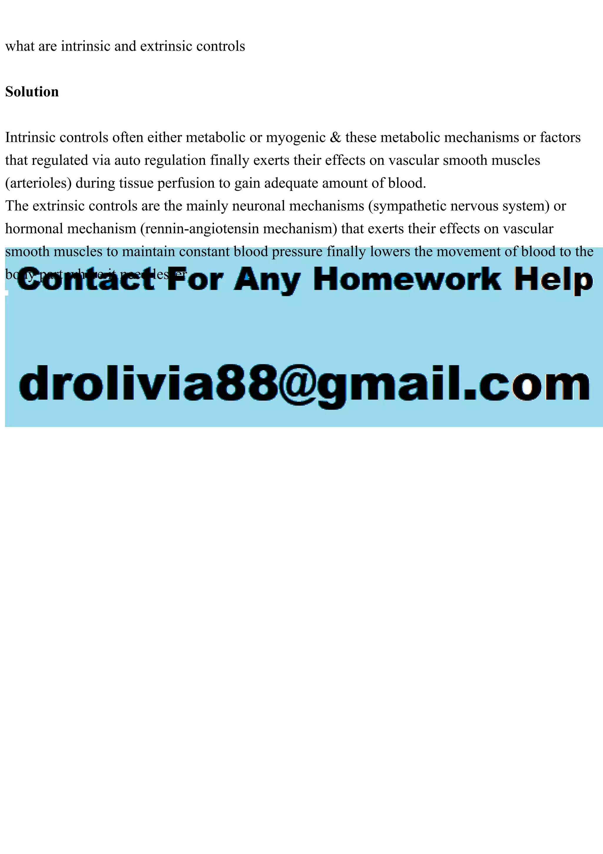 what are intrinsic and extrinsic controlsSolutionIntrinsic con.pdf