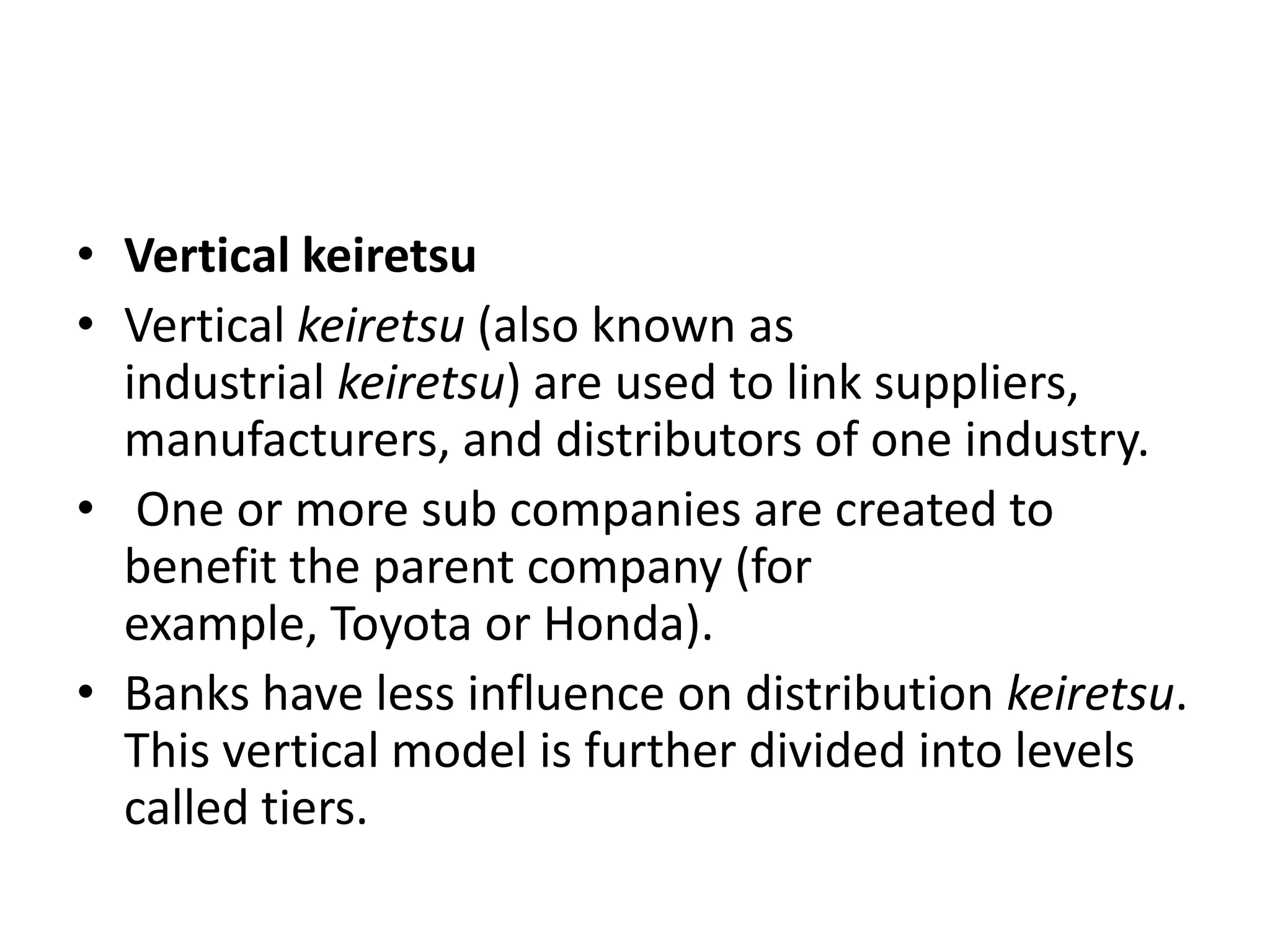 What are keiretsu | PPTX