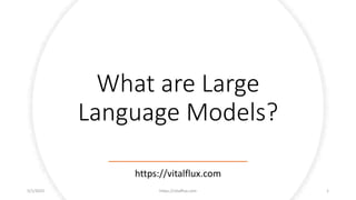 A Beginner's Guide to Large Language Models | PPTX