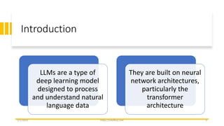 A Beginner's Guide to Large Language Models | PPTX