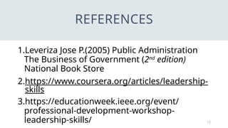 What are leadership skills/Skills of a Leader.pptx