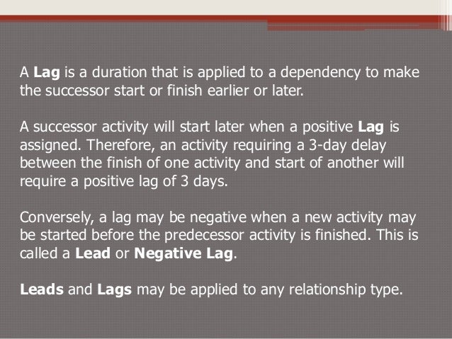 What Are Leads and Lags in Primavera P6