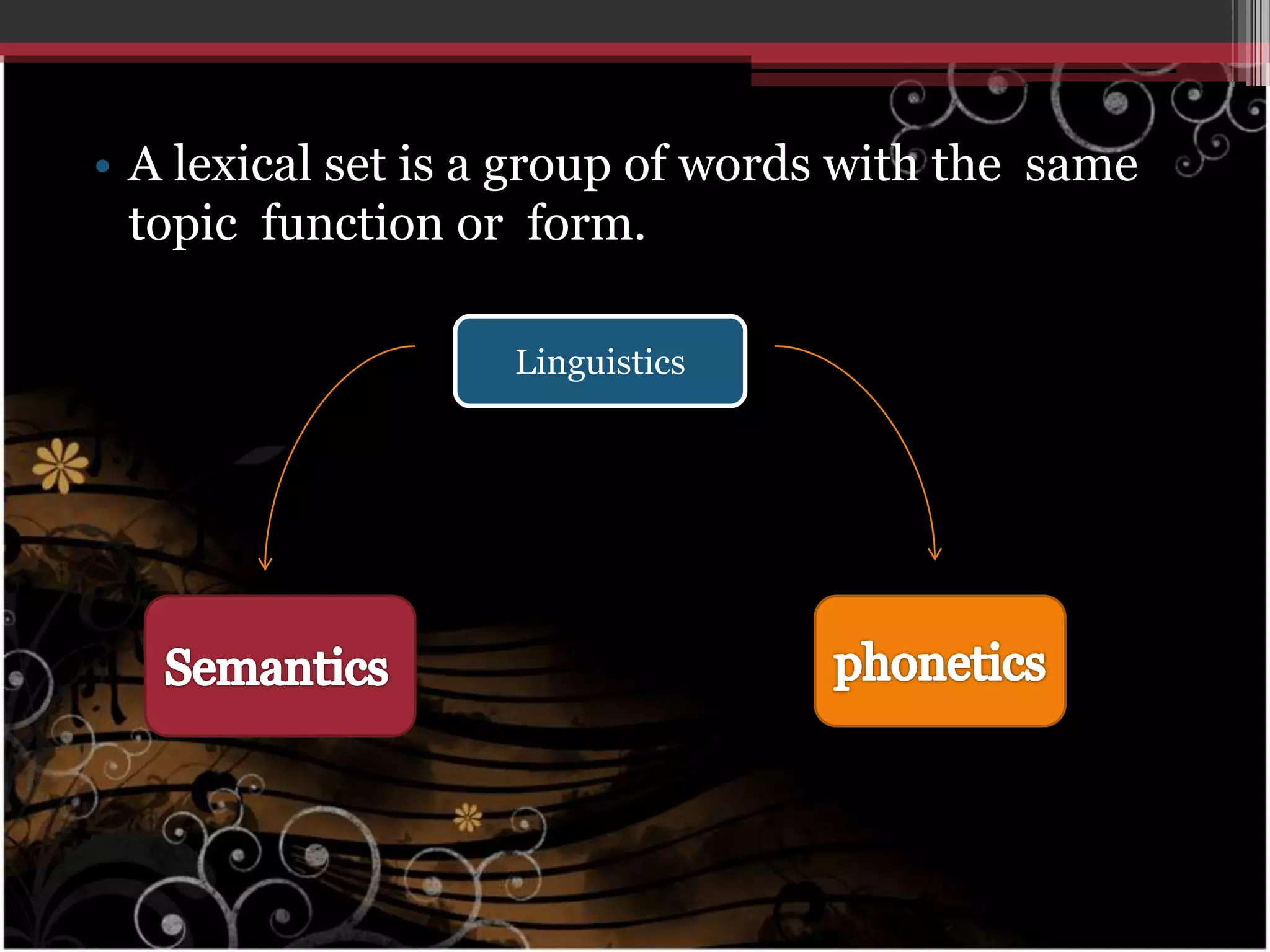 What are lexical sets | PPTX