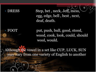 What are lexical sets | PPTX