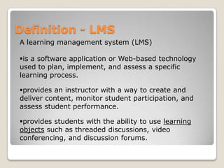 What are LMS? | PPT