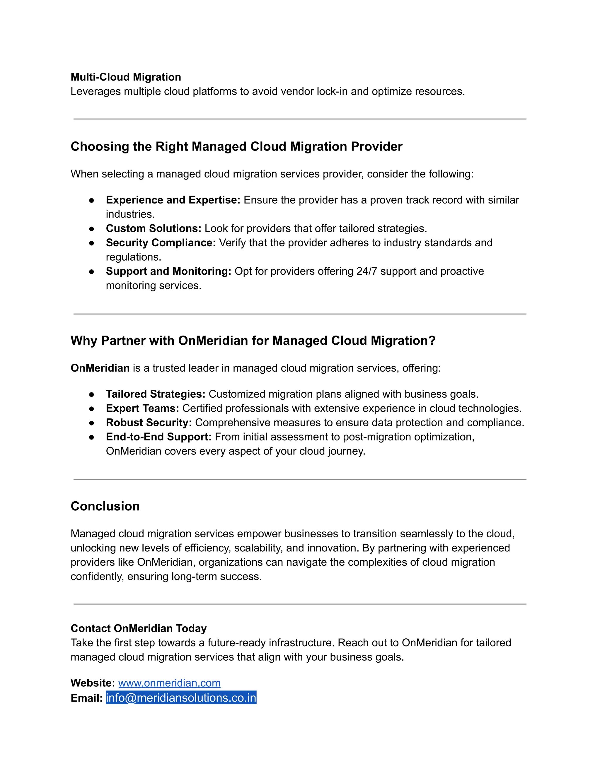 What Are Managed Cloud Migration Services and Why Are They Important? | PDF