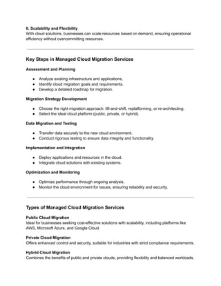 What Are Managed Cloud Migration Services and Why Are They Important? | PDF