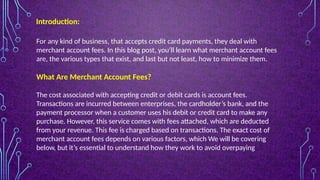 Merchant Account Fees Explained: Smart Strategies to Reduce Your Costs ...