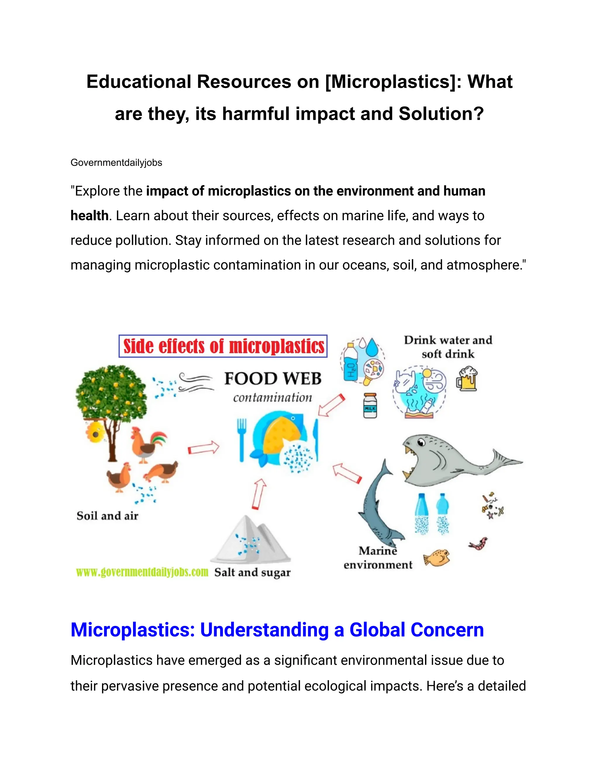 What are microplastics- Sources of microplastics, Microplastics Products, Side effects of ...