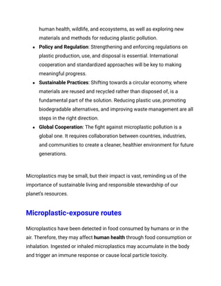 What are microplastics- Sources of microplastics, Microplastics ...
