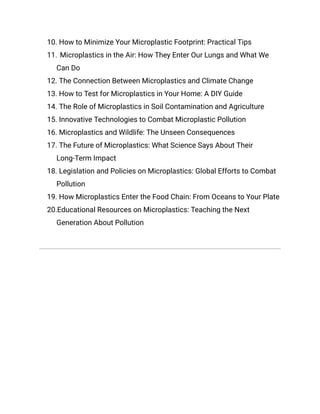 What are microplastics- Sources of microplastics, Microplastics ...