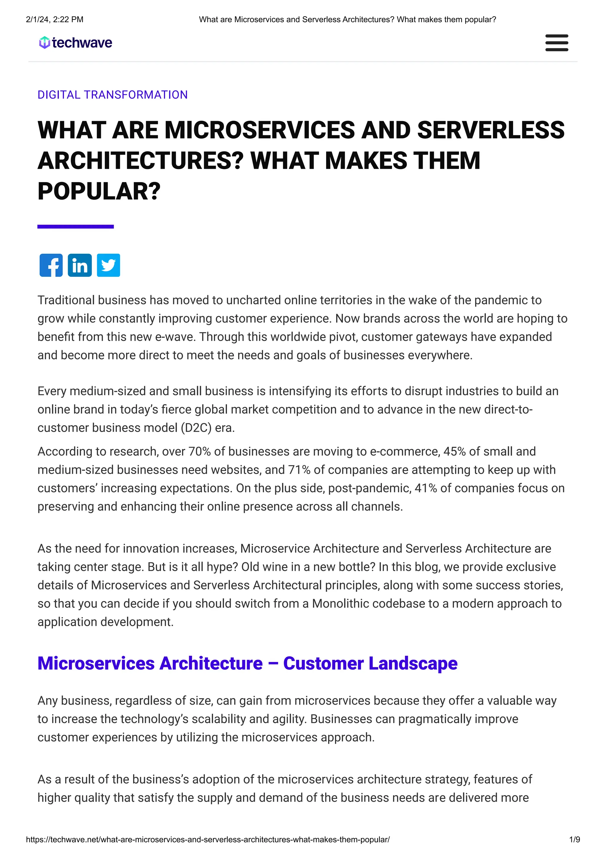 What are Microservices and Serverless Architectures_ What makes them popular_.pdf