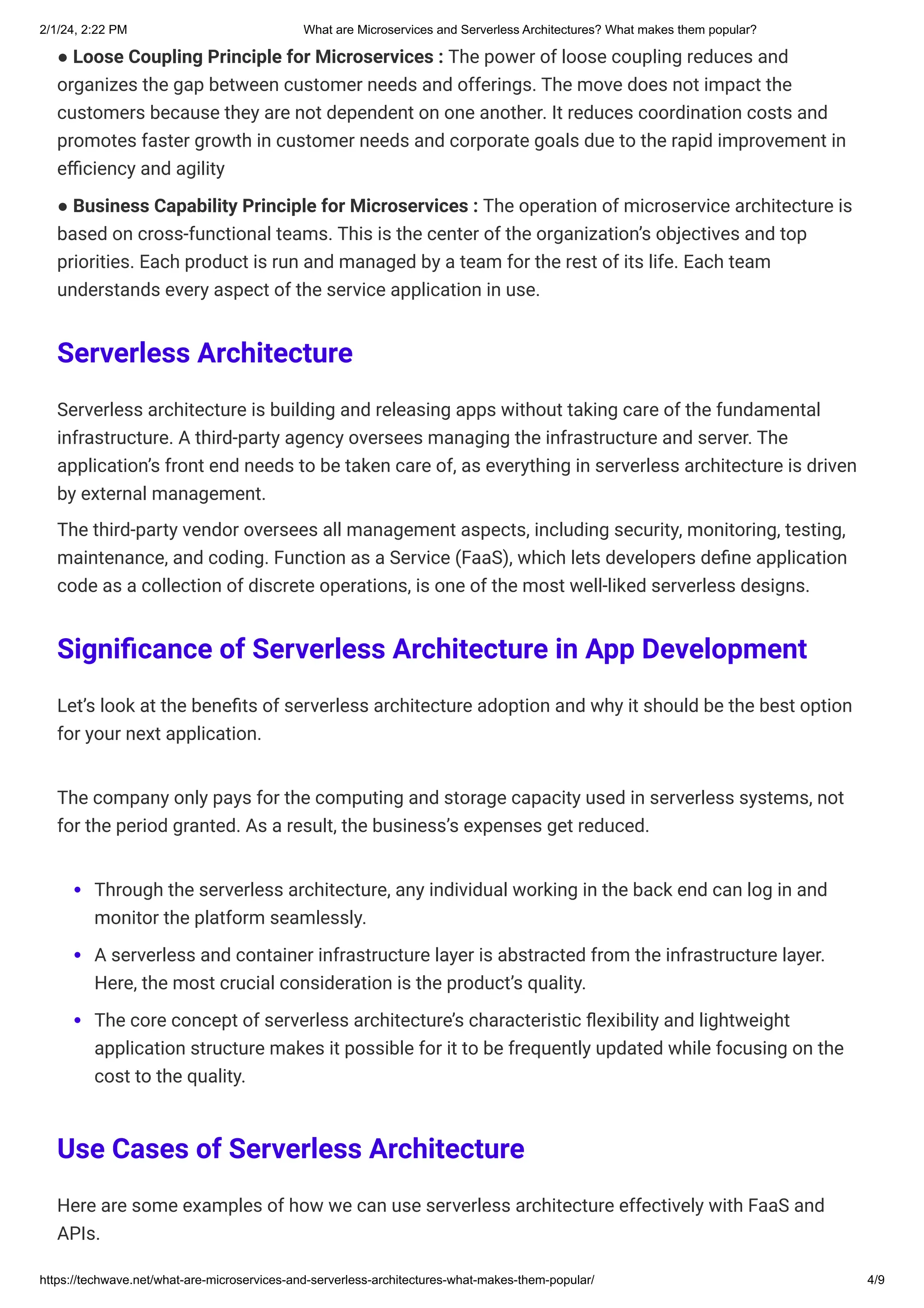 What Are Microservices And Serverless Architectures What Makes Them