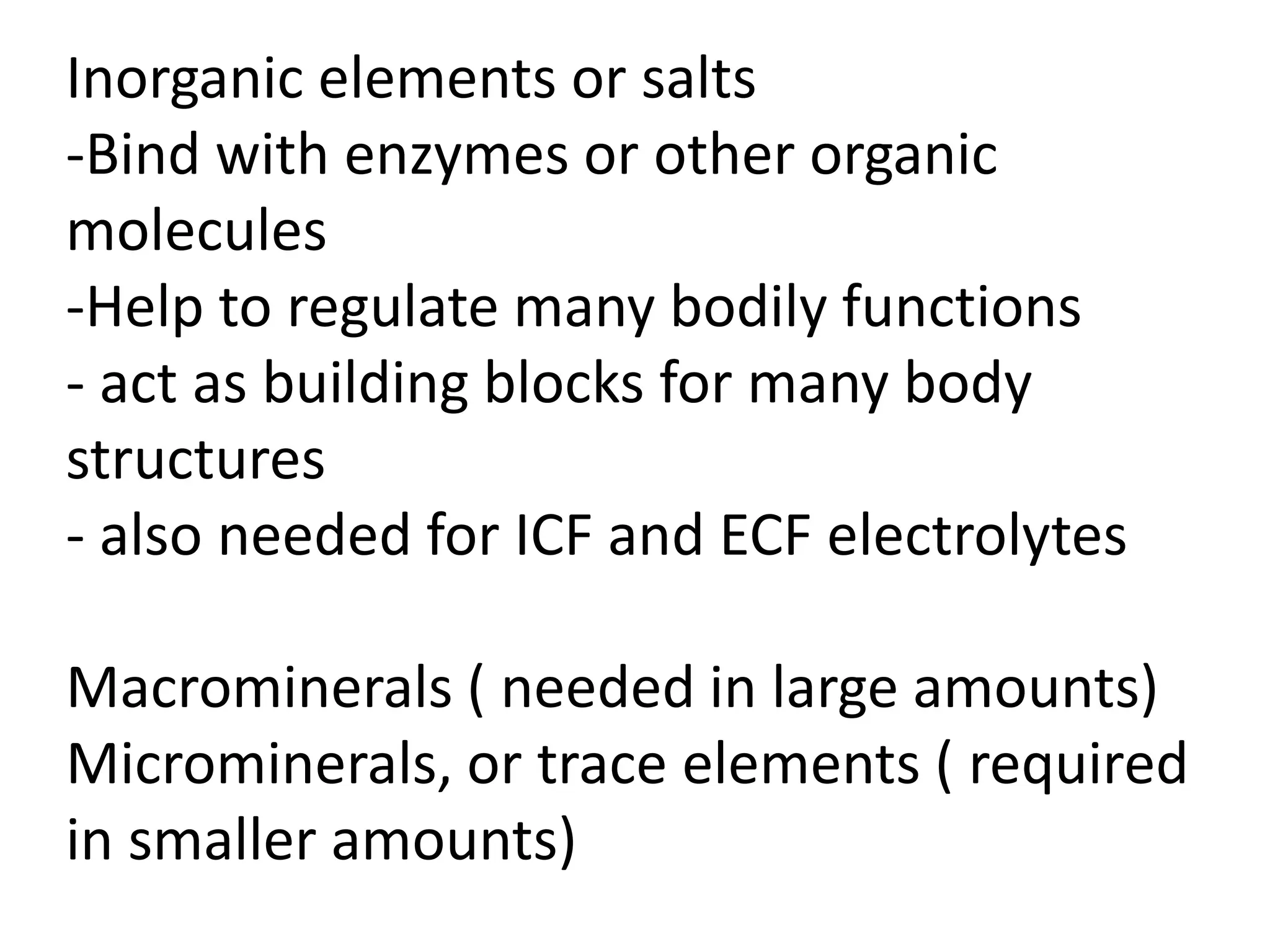 Essential minerals that the body needs.ppt