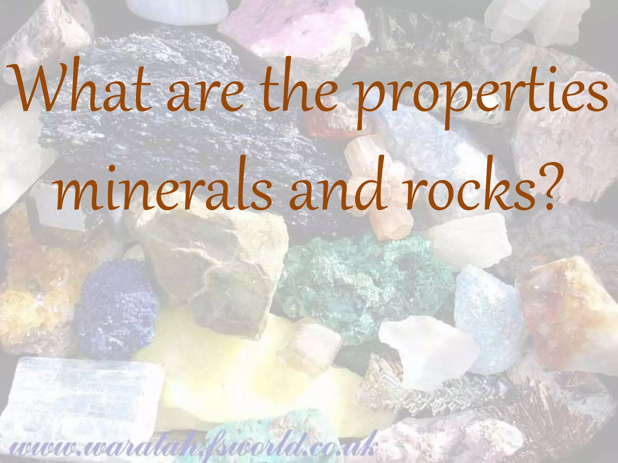 What are minerals and rocks | PPTX