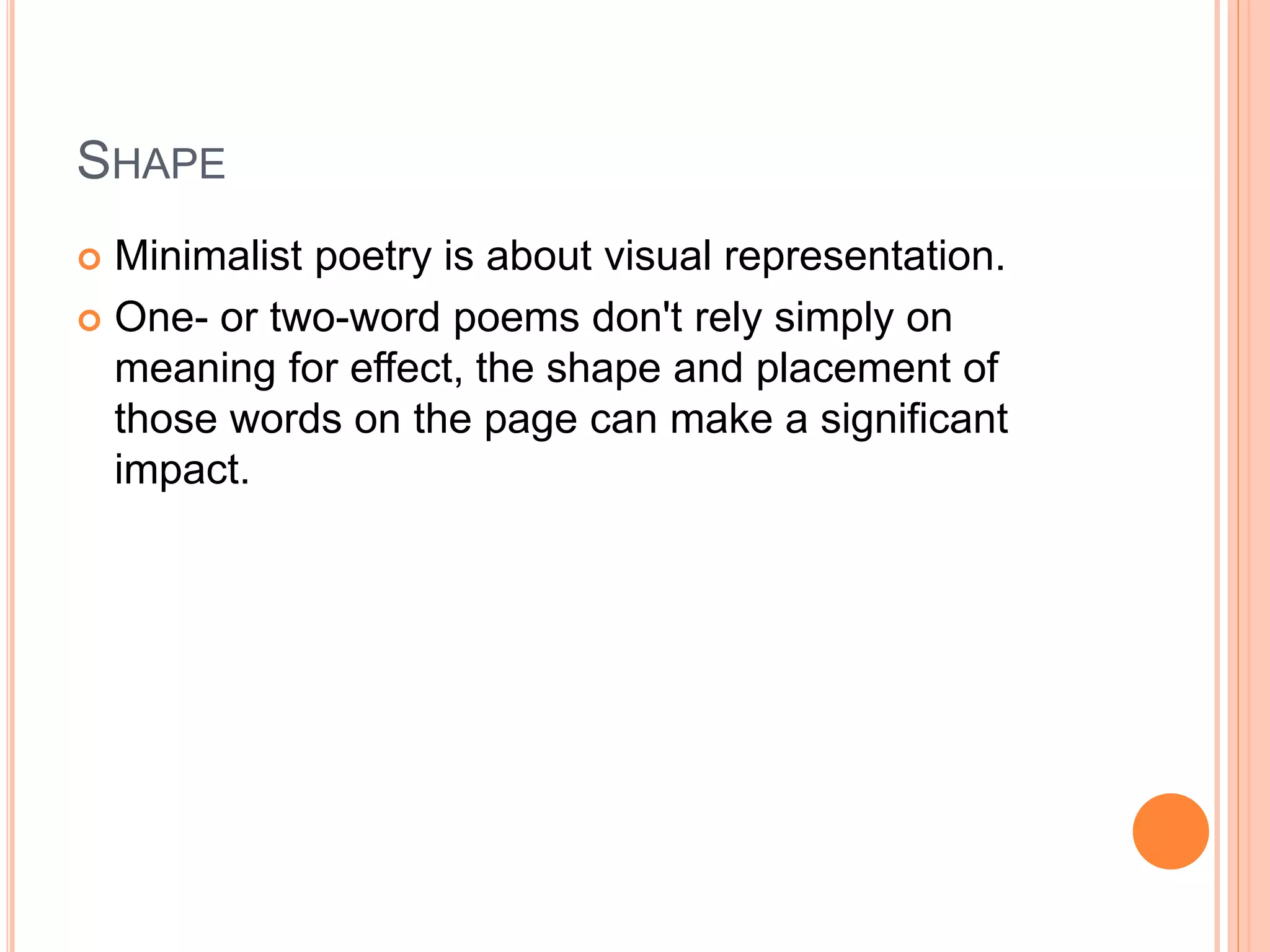 What are minimalist poems (1) | PPTX