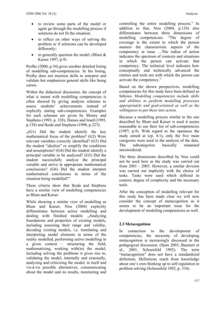 What are modeling competencies? | PDF | Educational Assessment | Education