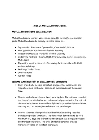 WHAT ARE MUTUAL FUNDS AND THEIR FUTURES.docx