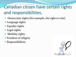 What are my rights and responsibilities living in citizenship in canada ...