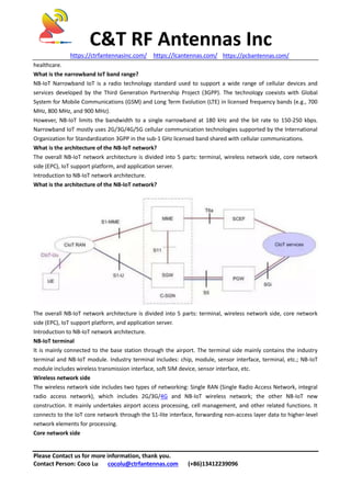 What Are NB-IoT Technology And Its Features.pdf