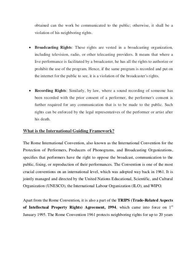 What are Neighboring Rights? | PDF | Video Production | Content Production