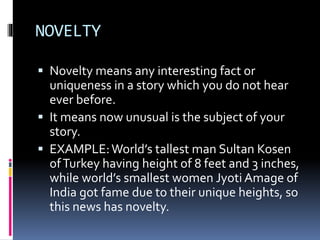 What are news values | PPTX