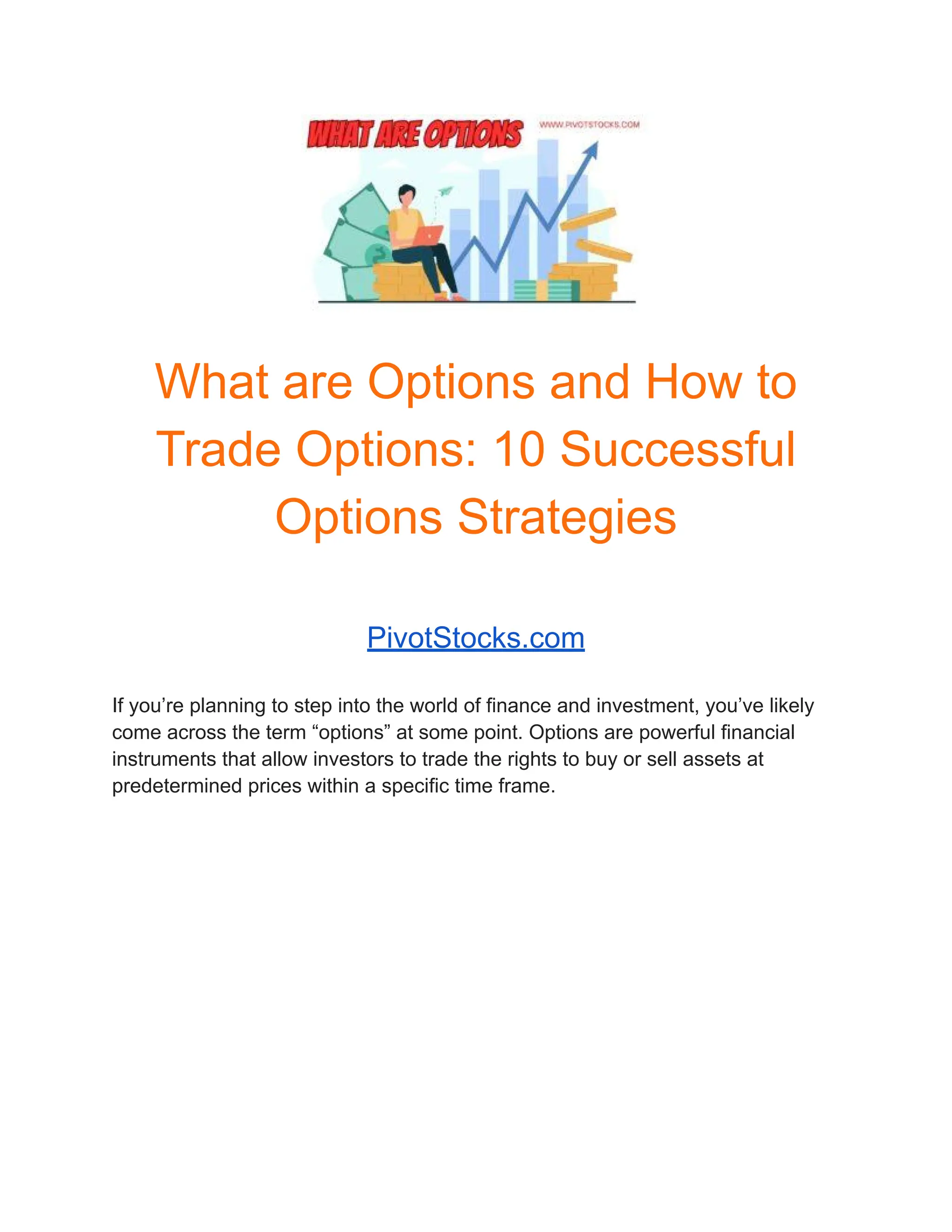 What are Options and How to Trade Options 10 Successful Options ...