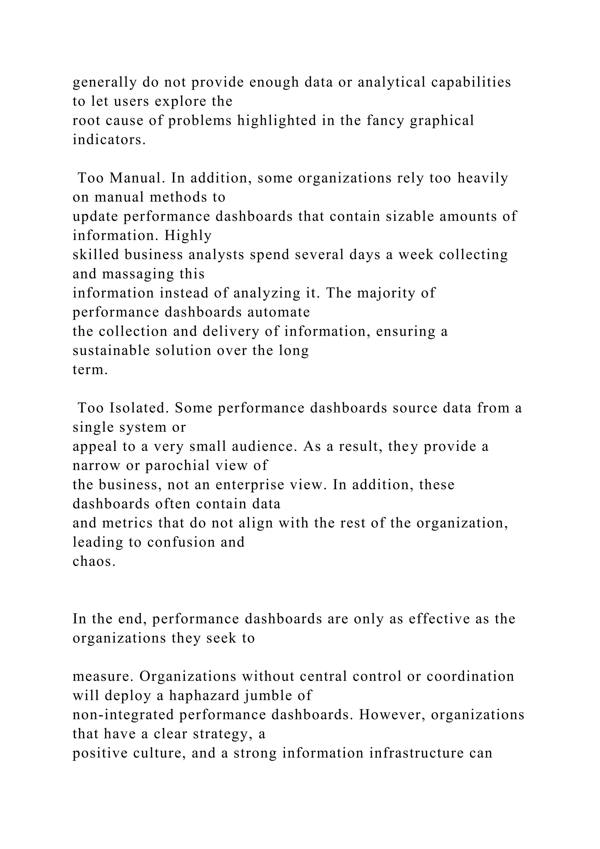 What Are Performance Dashboards By Wayne W. Eckerson.docx