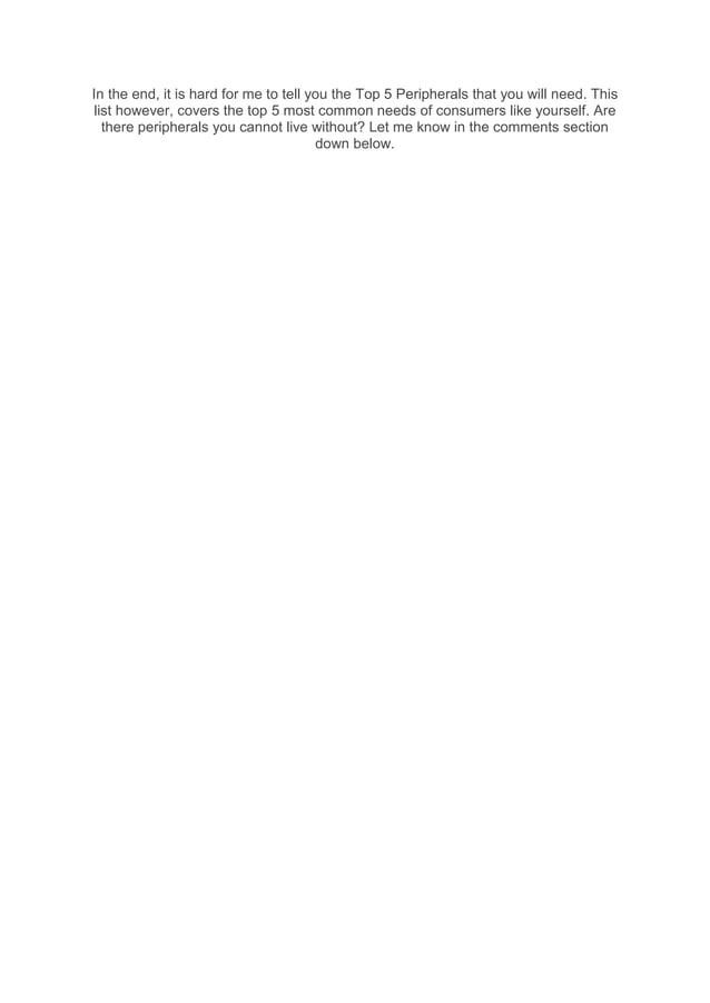 What are peripheral devices of computer | PDF