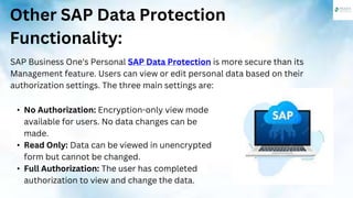 What are Personal Data in SAP B1 ? | PPT
