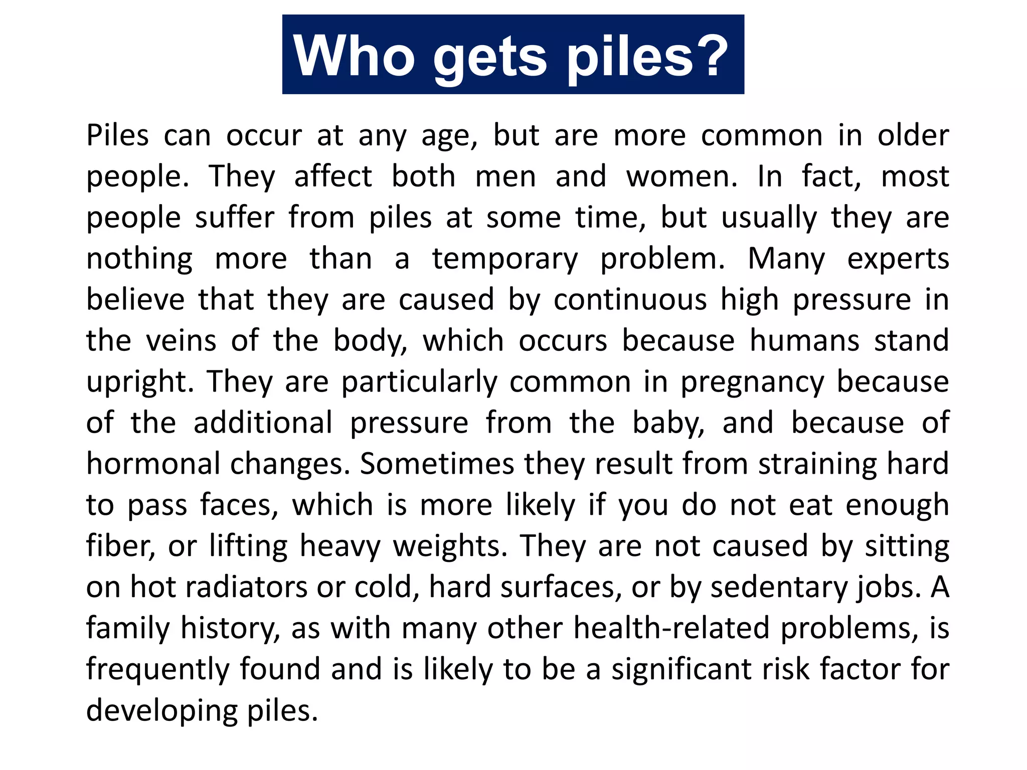 What are piles and its homeopathic treatment. | PPT