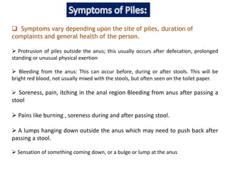 What are piles and its homeopathic treatment. | PPT