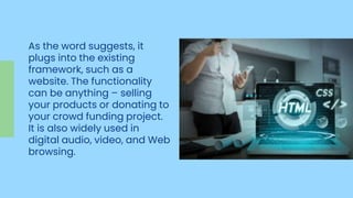 What Are Plugins | PPTX | Web Development | Internet