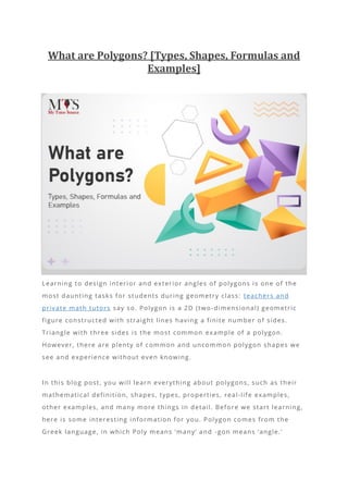 Types Of Polygons 1 20
