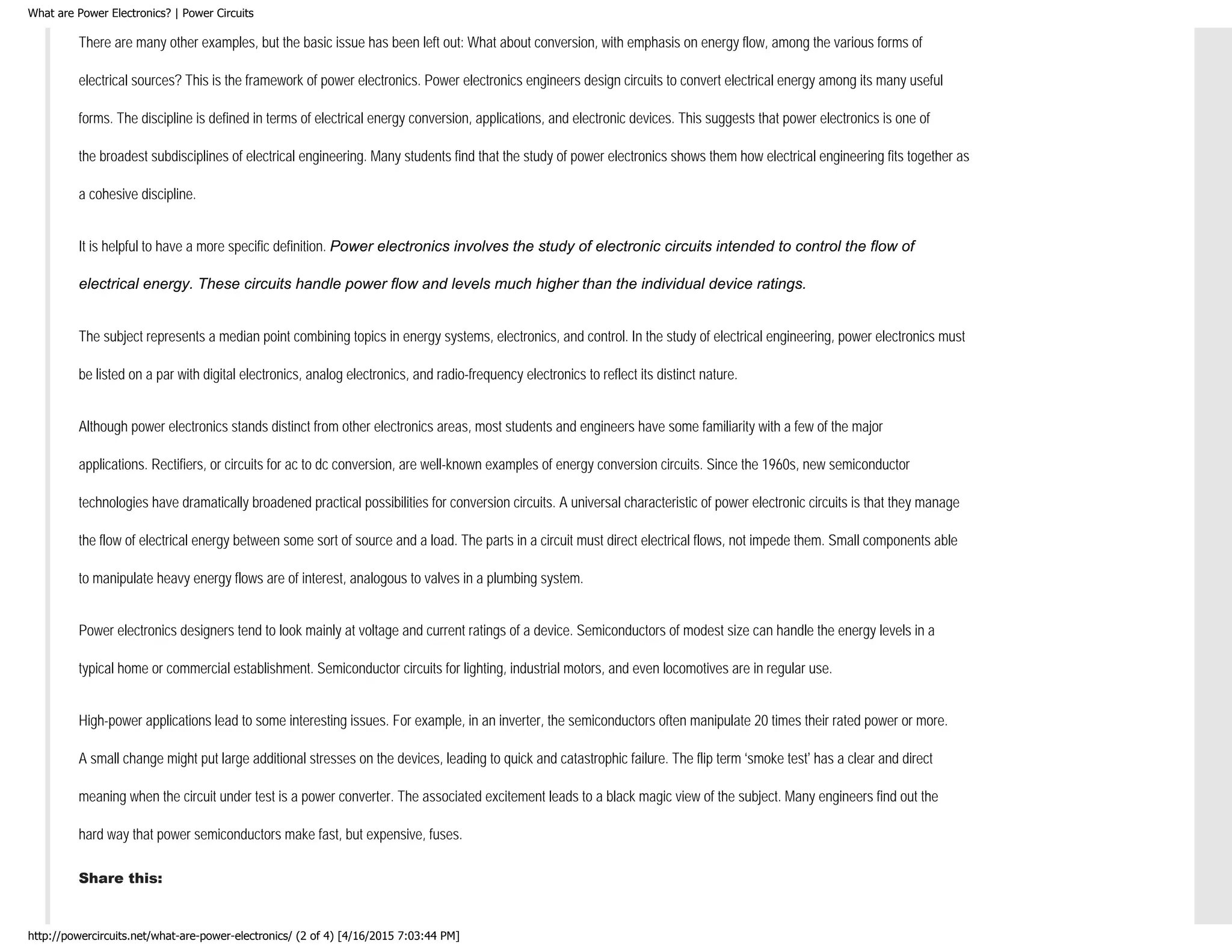 What are power electronics | PDF