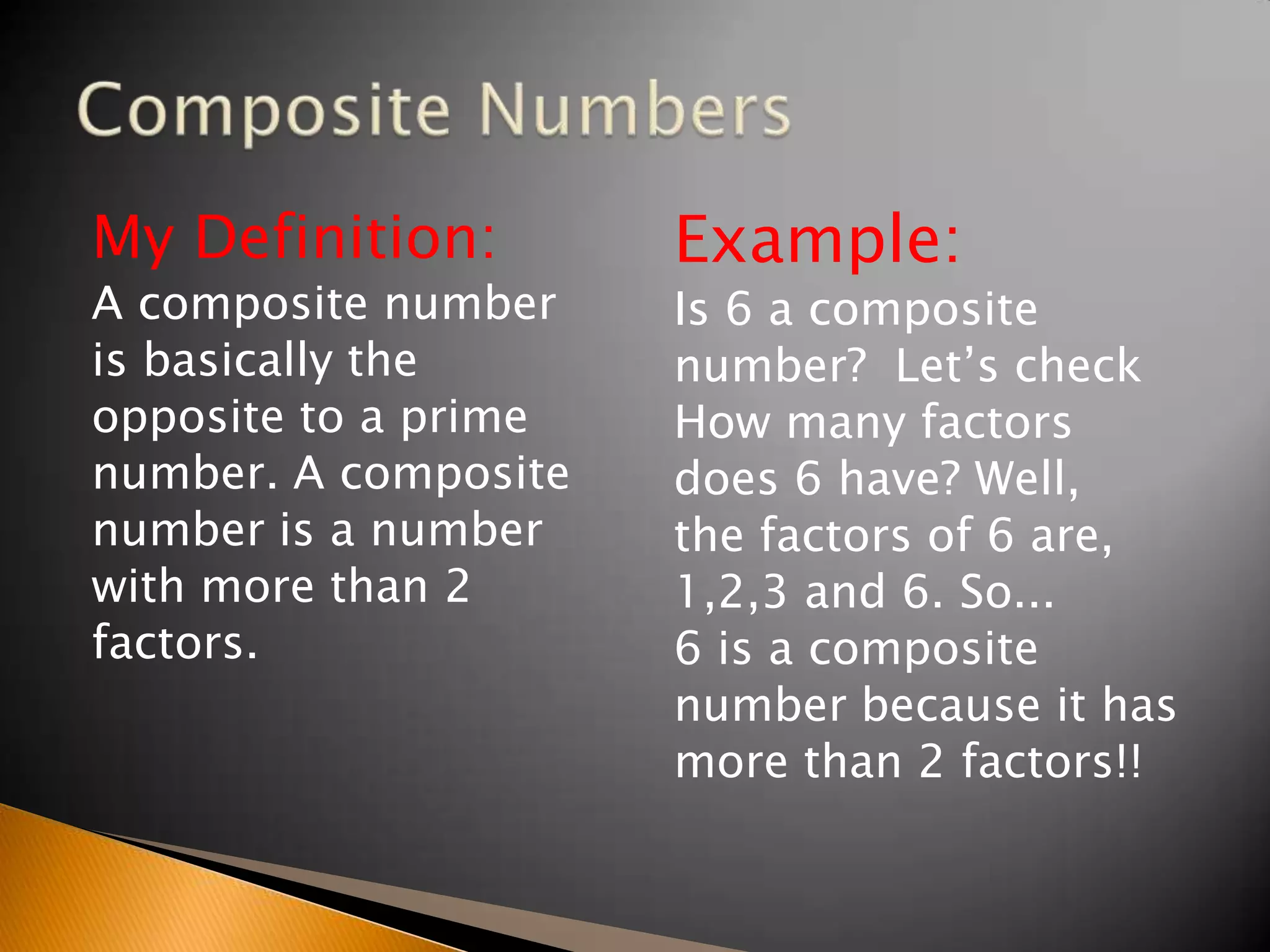 Prime and Composite Numbers | PPTX