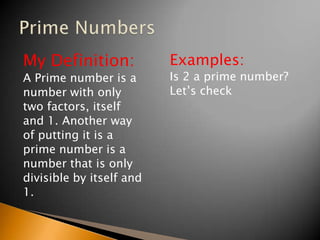 Prime and Composite Numbers | PPTX