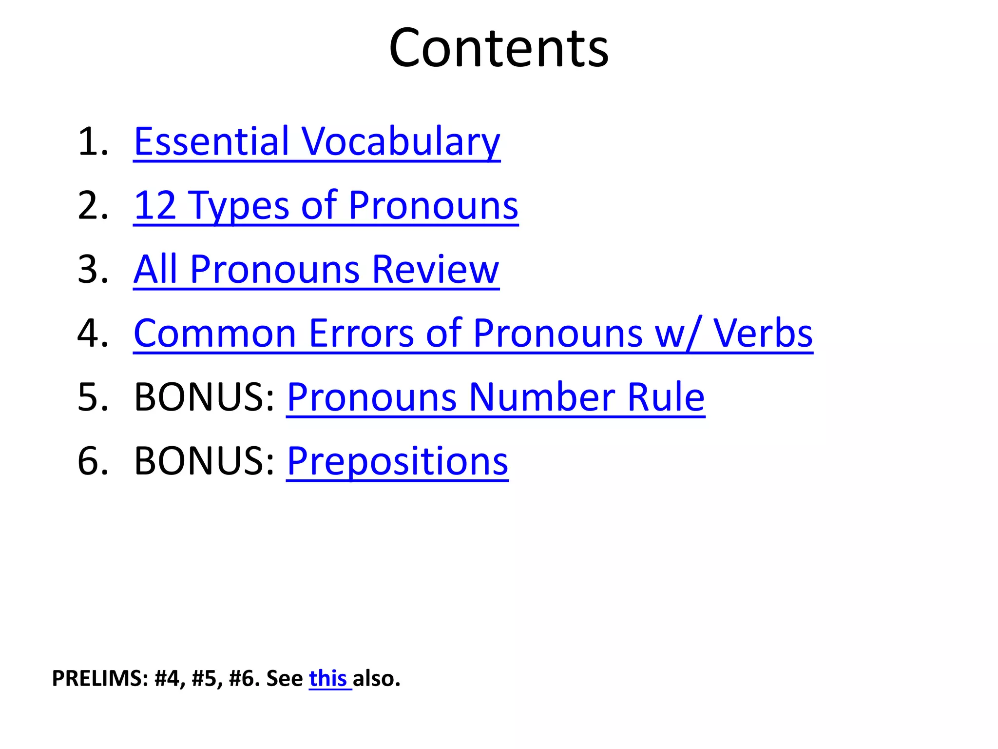 All About Pronouns | PPT