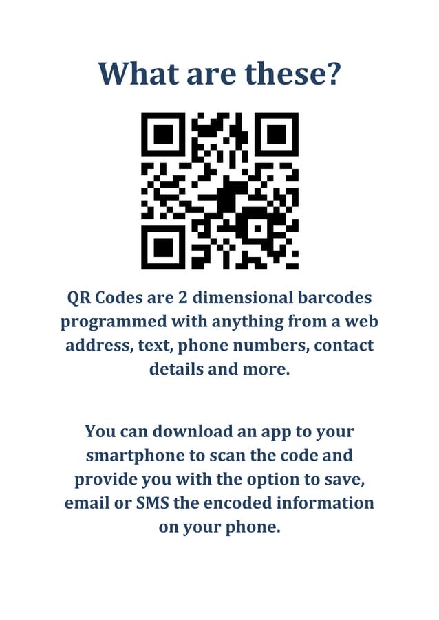 What are qr codes | DOCX