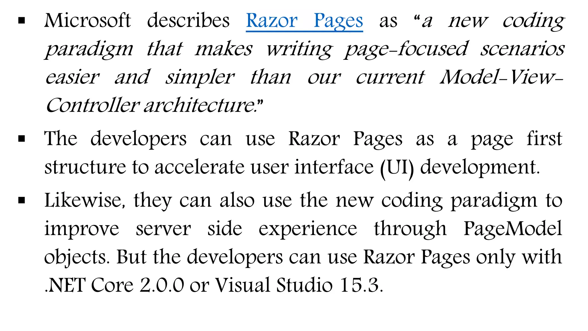 What are razor pages? | PDF
